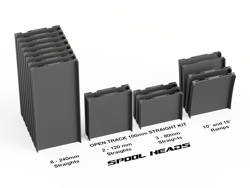 Open Track 100 Straight Kit - 9.5'/2.9 meters – Spool Heads