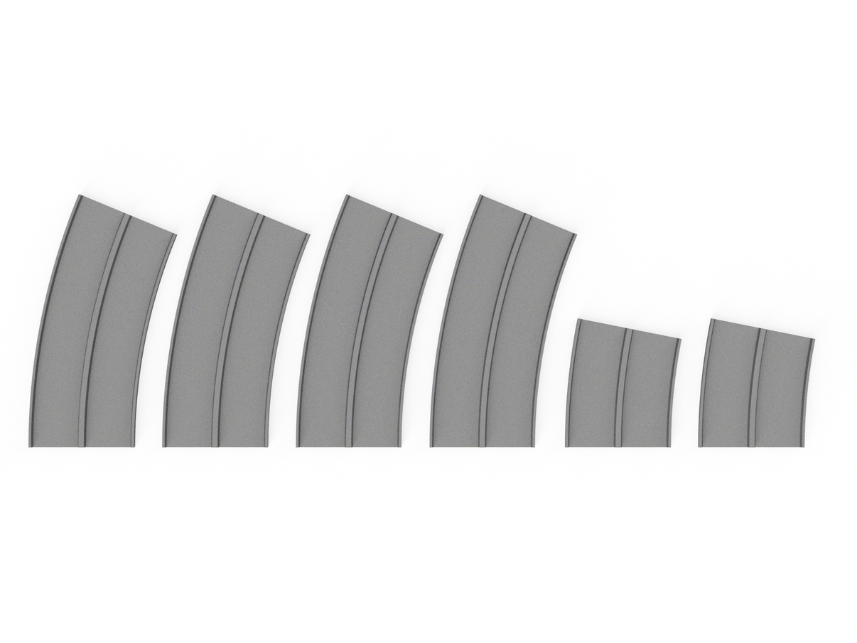 SR 1:55 Flat Turn/Chicane Kit – Spool Heads